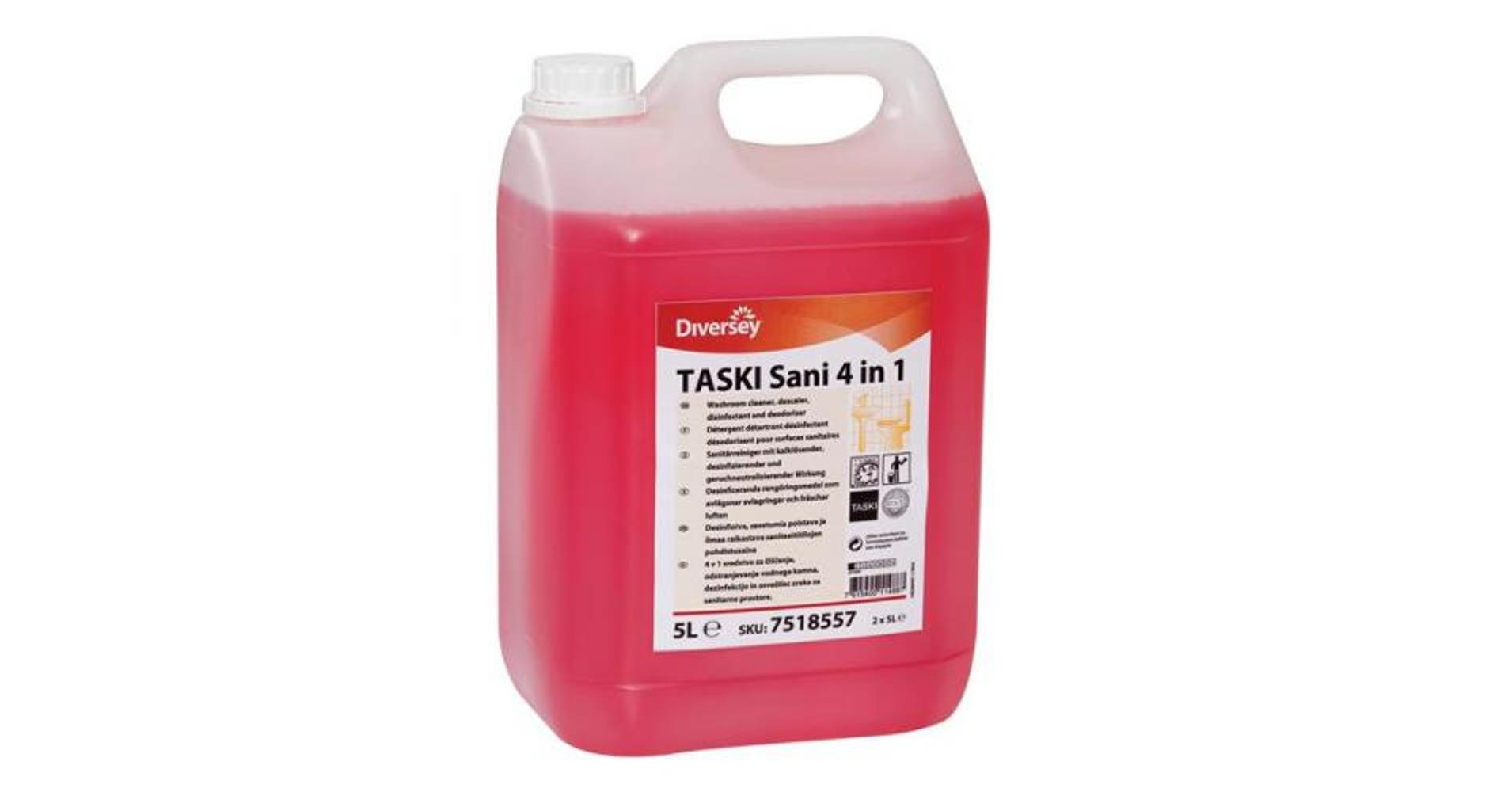 TASKI Sani 4 in 1 felületfertőtlenítő szanitertisztító, 5 liter ...